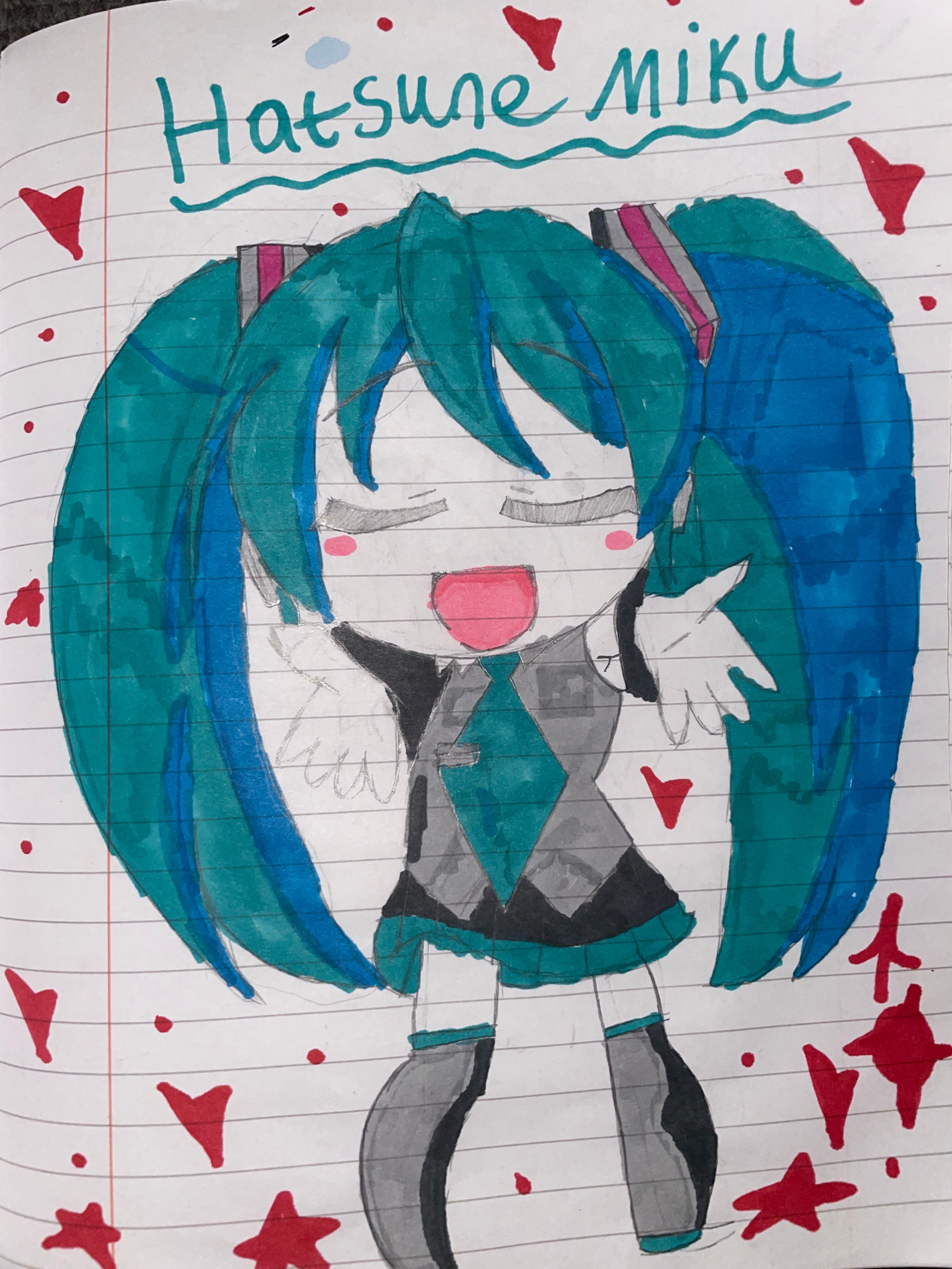 My first Miku Fan Art! | HoYoLAB