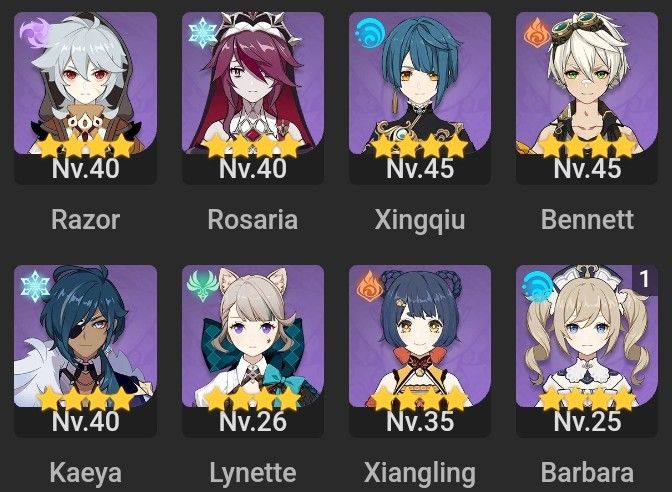 Eu mudei meu time, vcs acham que ficou bom? Genshin Impact | HoYoLAB