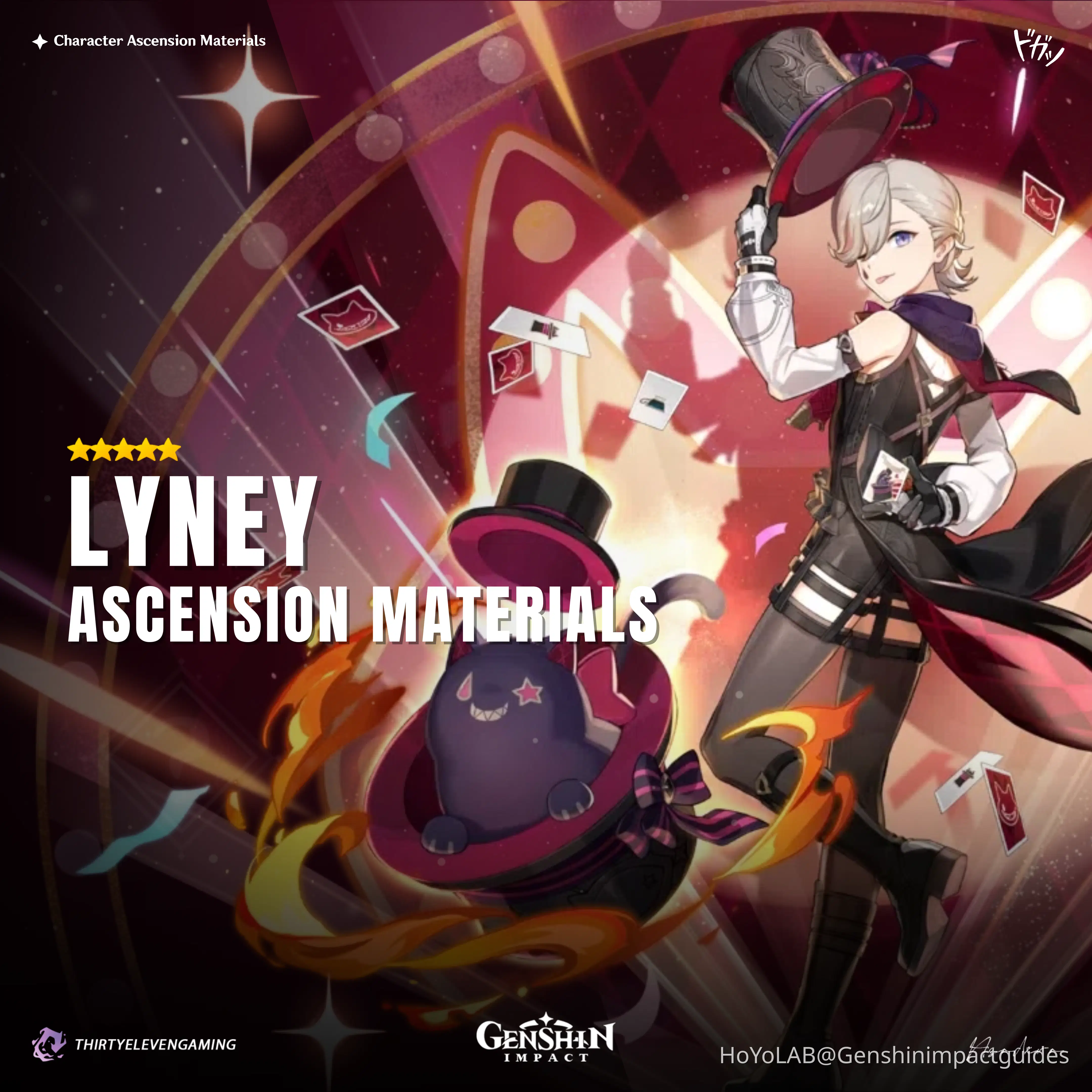 Lyney Ascension and Talent Materials Genshin Impact | HoYoLAB