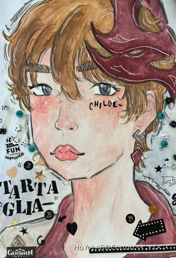 Childe drawing 🦊 Genshin Impact | HoYoLAB