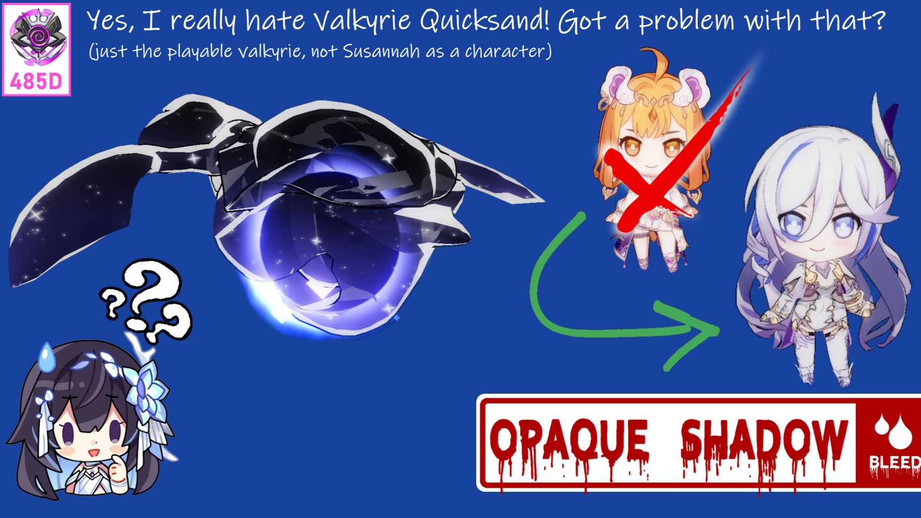 [HI3][EU] EX Abyss Nirvana - Opaque Shadow [Bleed] (485D) - DW S0, SI SSS, HoRb SS0 (595pt ...