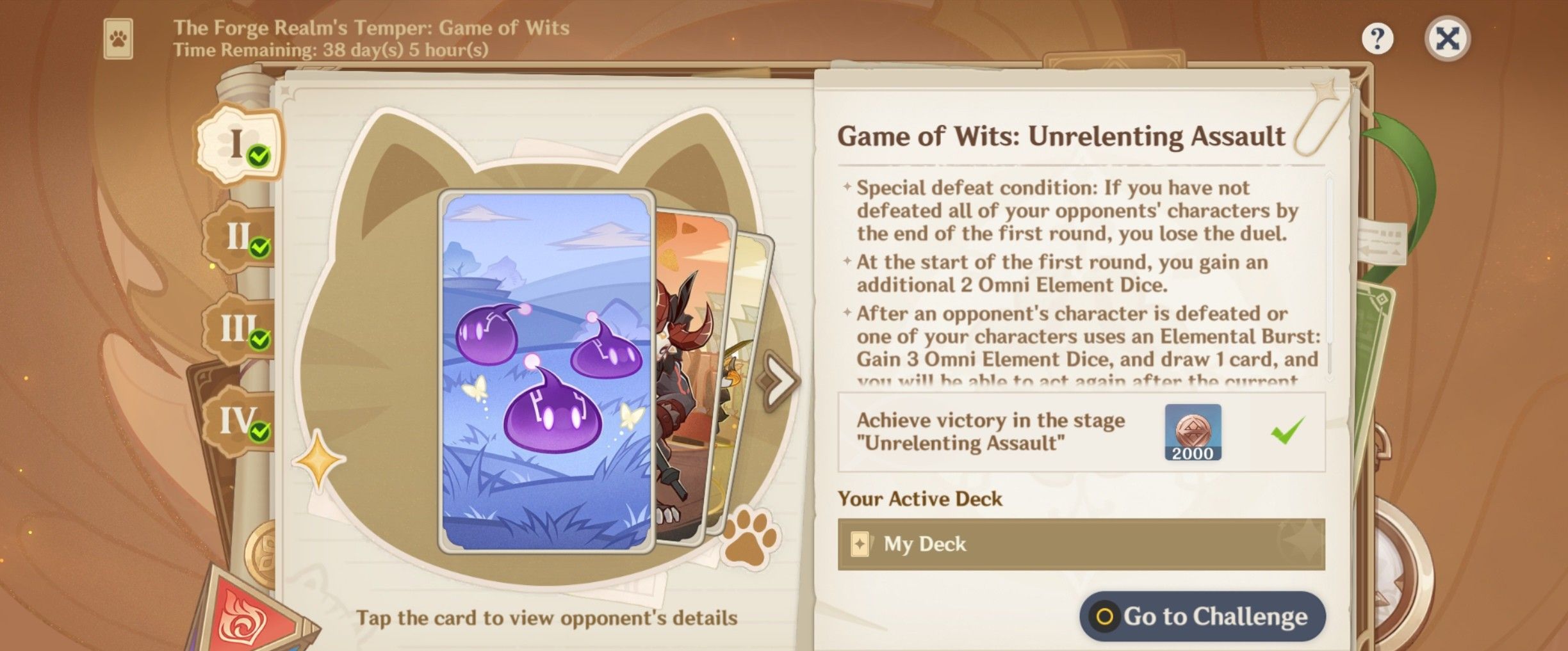 The Forge Realm's Temper : Game of Wits (Version 4.0) Genshin Impact ...