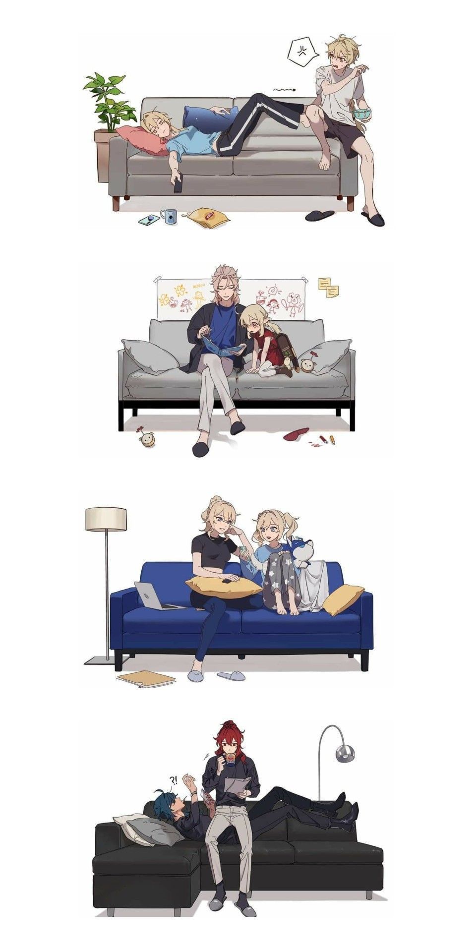 Jean e Barbara aquecendo meu coração Genshin Impact | HoYoLAB