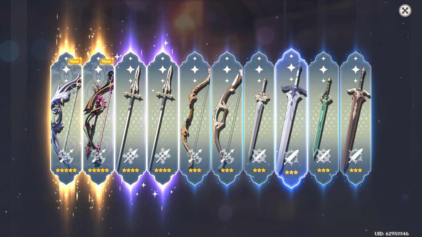 2 new bows for my amber Genshin Impact | HoYoLAB