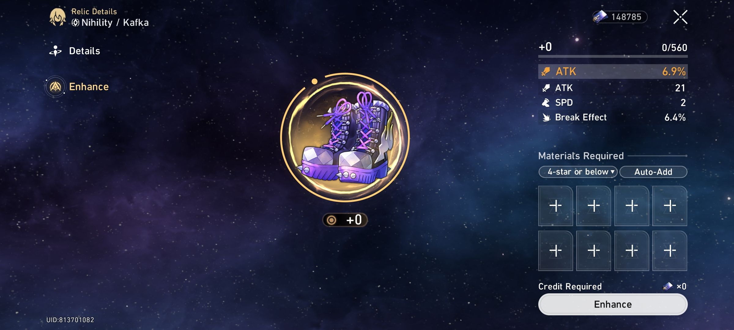 Relics Rolling for Kafka Honkai: Star Rail | HoYoLAB