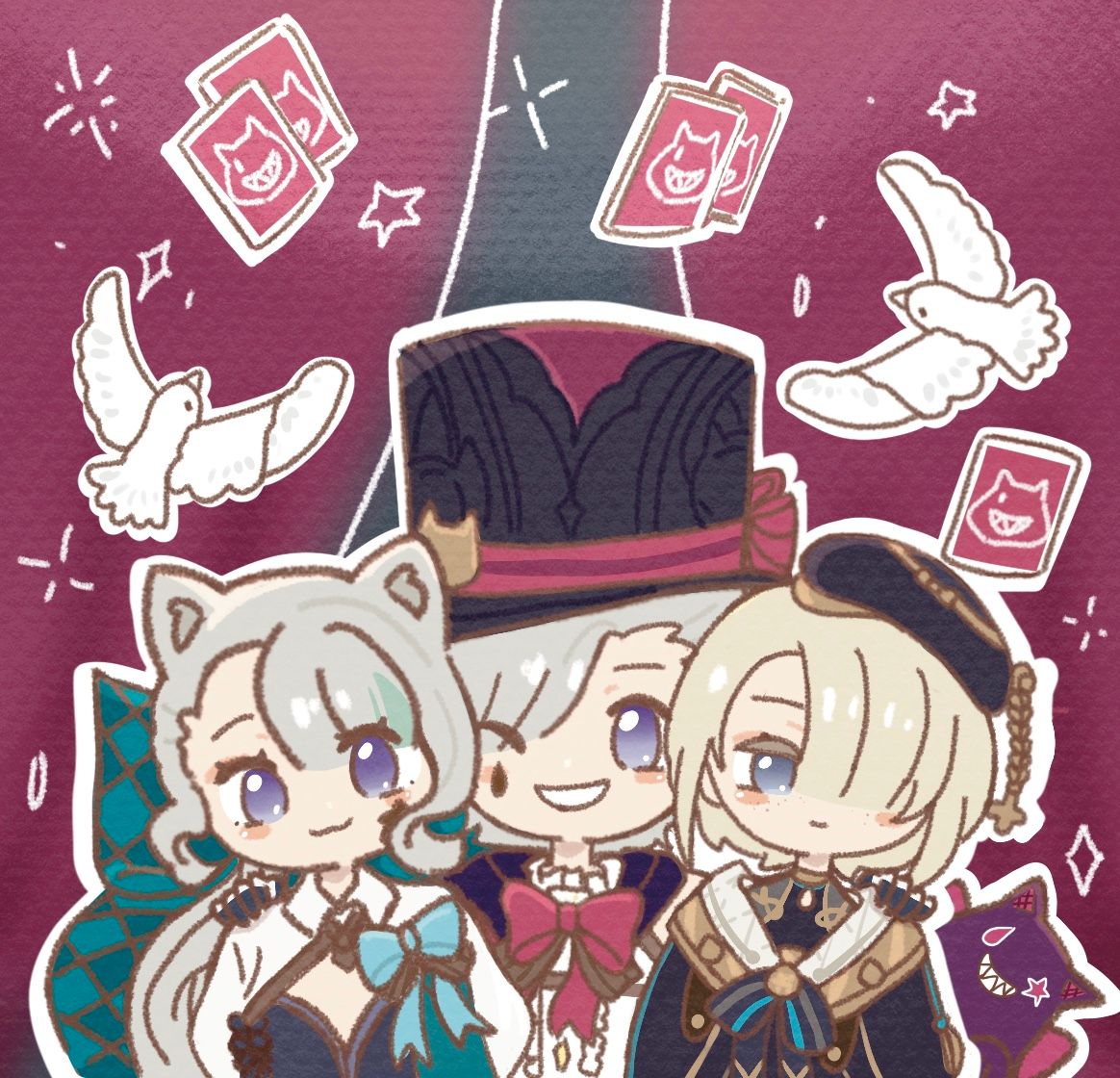 Lyney, Lynette, Freminet! ( full art below) Genshin Impact | HoYoLAB