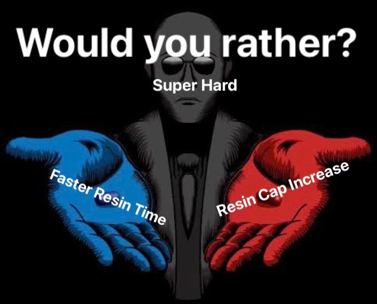 Would you rather? (Resin Edition) Genshin Impact | HoYoLAB