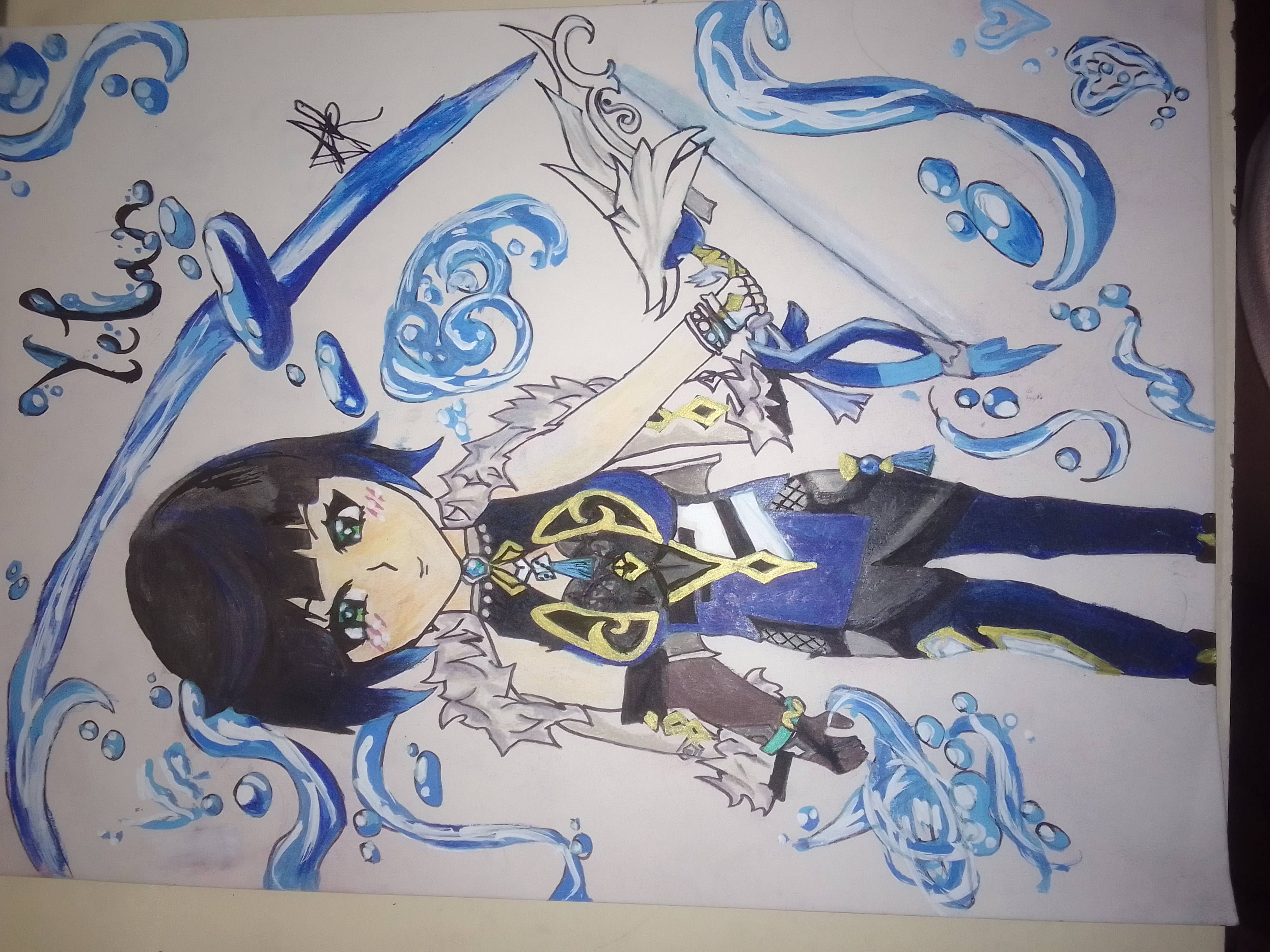 My Yelan drawing! Genshin Impact | HoYoLAB