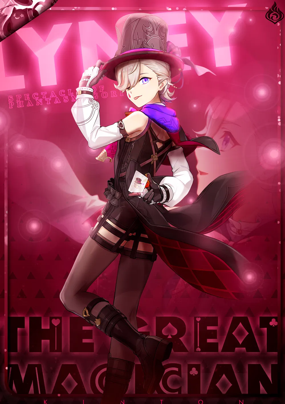 Lyney - Spectacle of Phantasmagoria (Design Poster) Genshin Impact ...