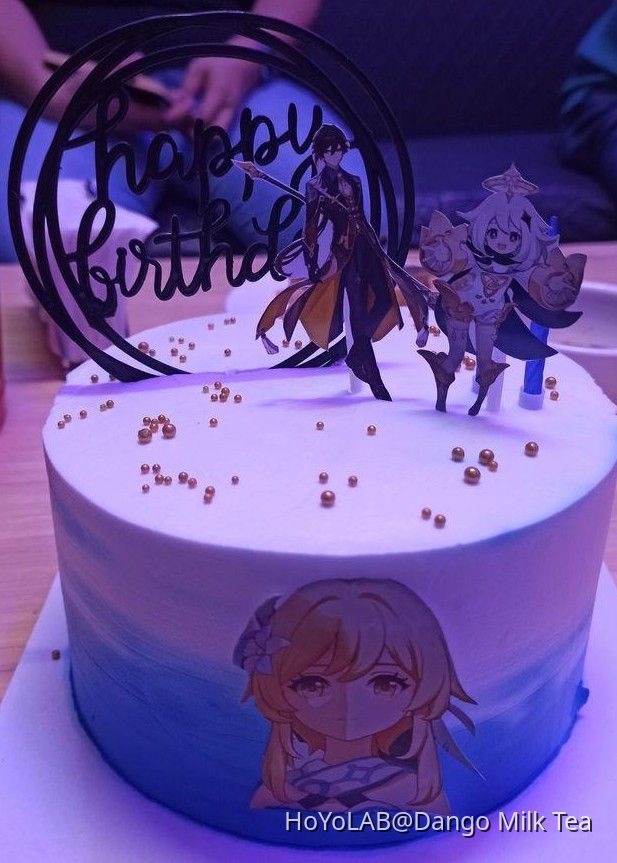 I got a genshin cake for my birthday Genshin Impact | HoYoLAB