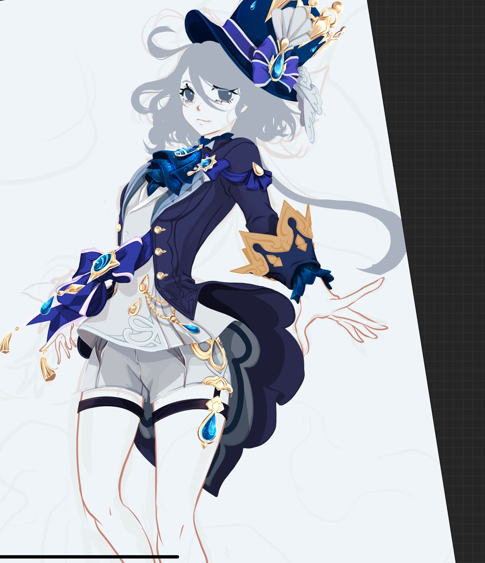 Furina fanart in progress Genshin Impact | HoYoLAB