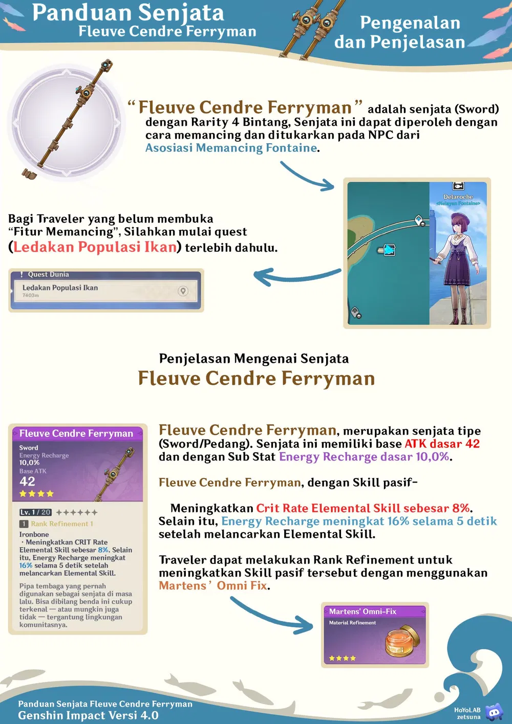[Versi 4.0] Panduan Senjata Fleuve Cendre Ferryman | Genshin Impact Genshin Impact | HoYoLAB