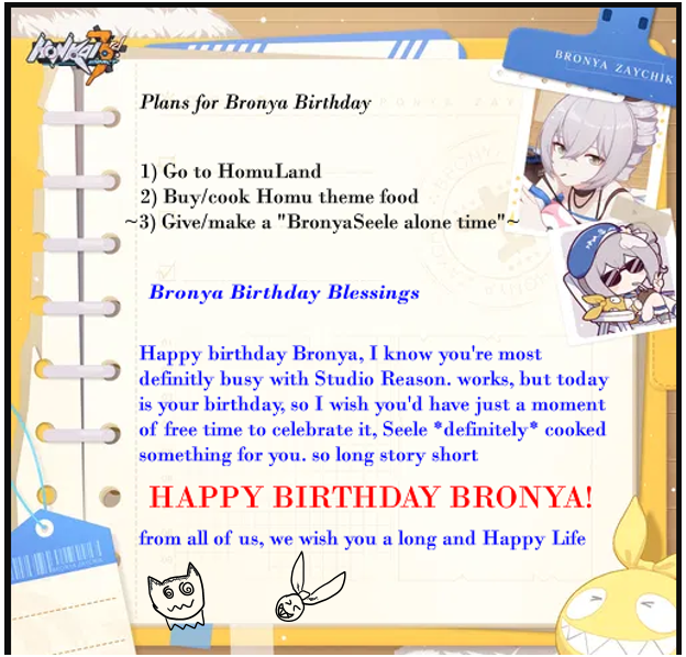 Happy Birthday Bronya Honkai Impact 3rd | HoYoLAB