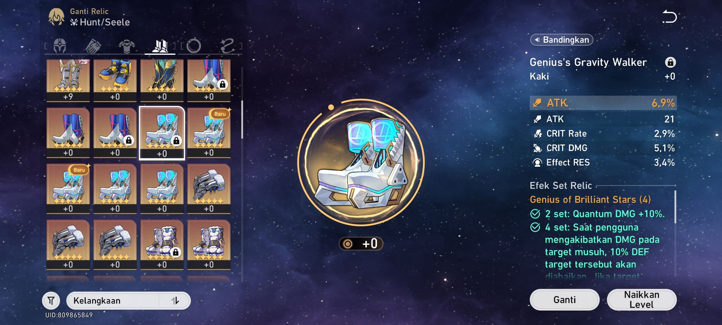 #hsr first time relic dewa ni guys... makasih mihoyo.. ☺️ Honkai: Star ...