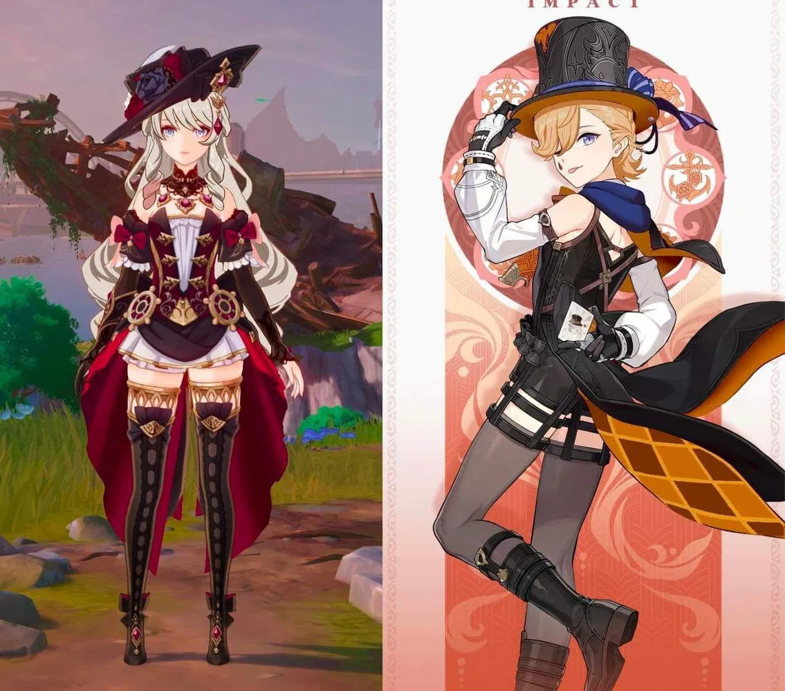 Colour swap Lyney and Navia Genshin Impact | HoYoLAB