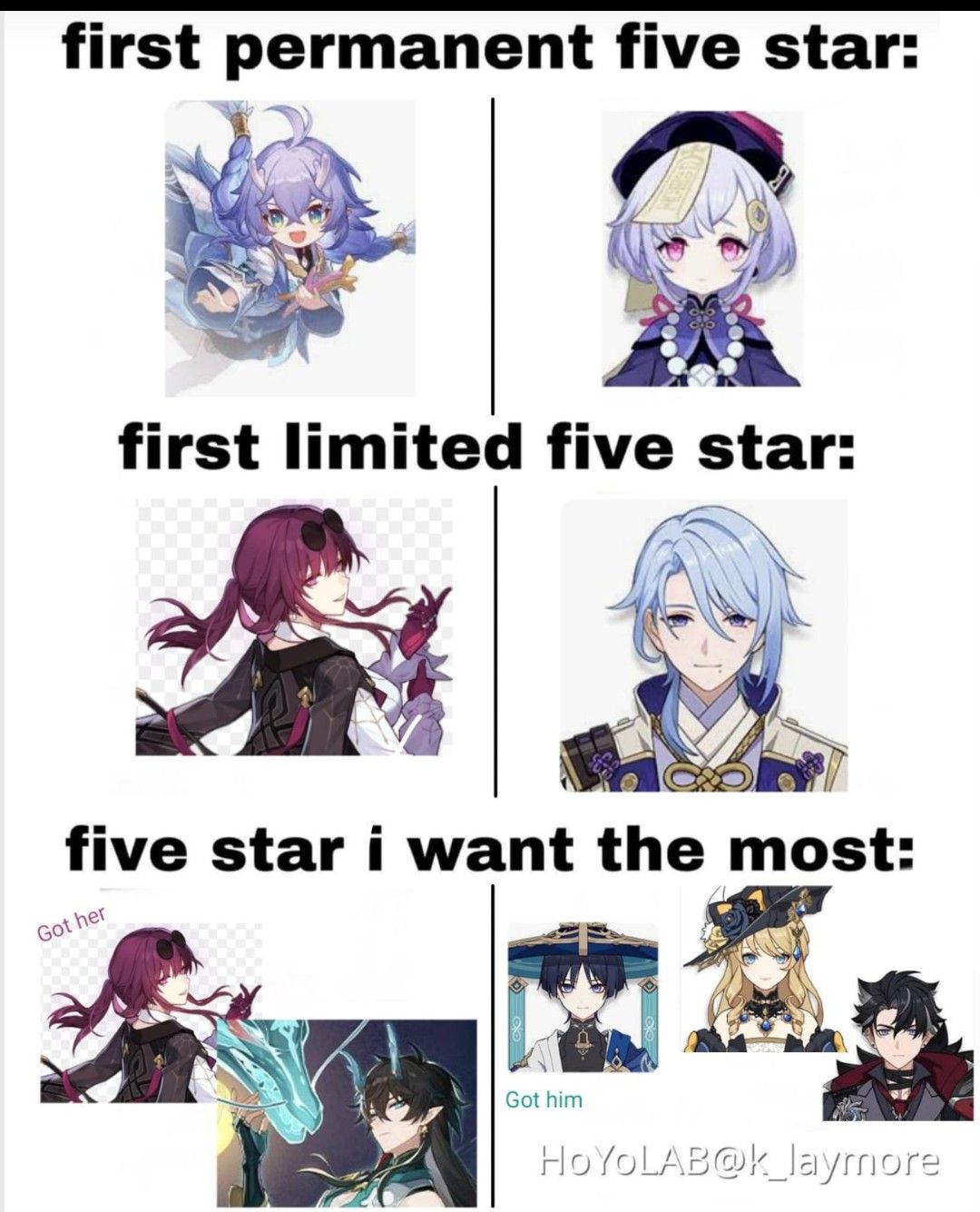 Five star pulls - Who did /will u pull for? Genshin Impact | HoYoLAB