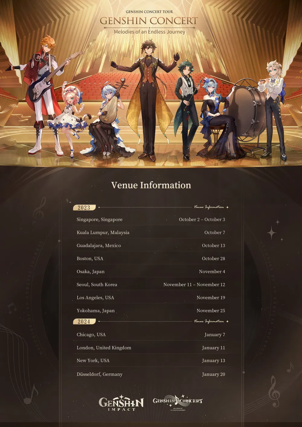 GENSHIN CONCERT TOUR - GENSHIN CONCERT - MELODIES OF AN ENDLESS JOURNEY ...