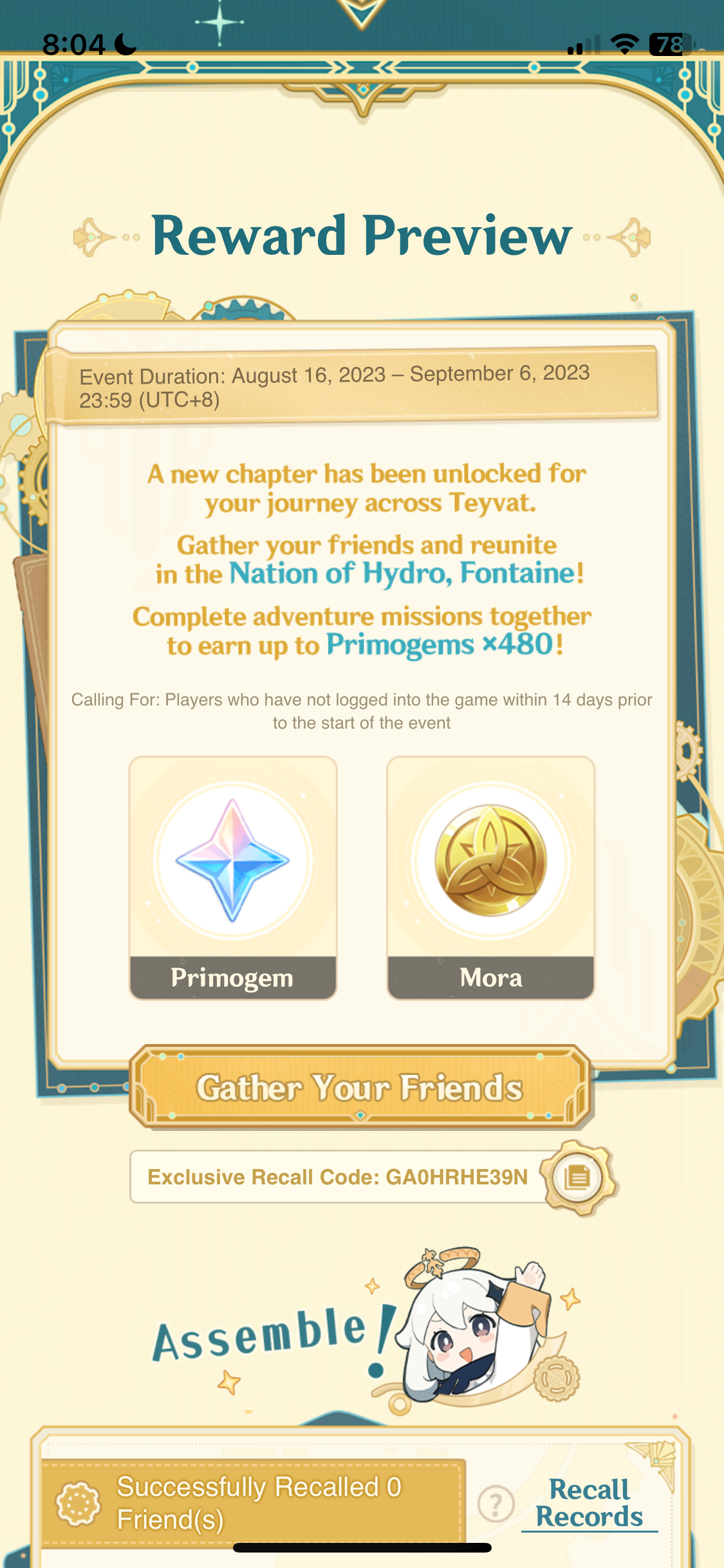 Codes for primogems :)) Genshin Impact | HoYoLAB