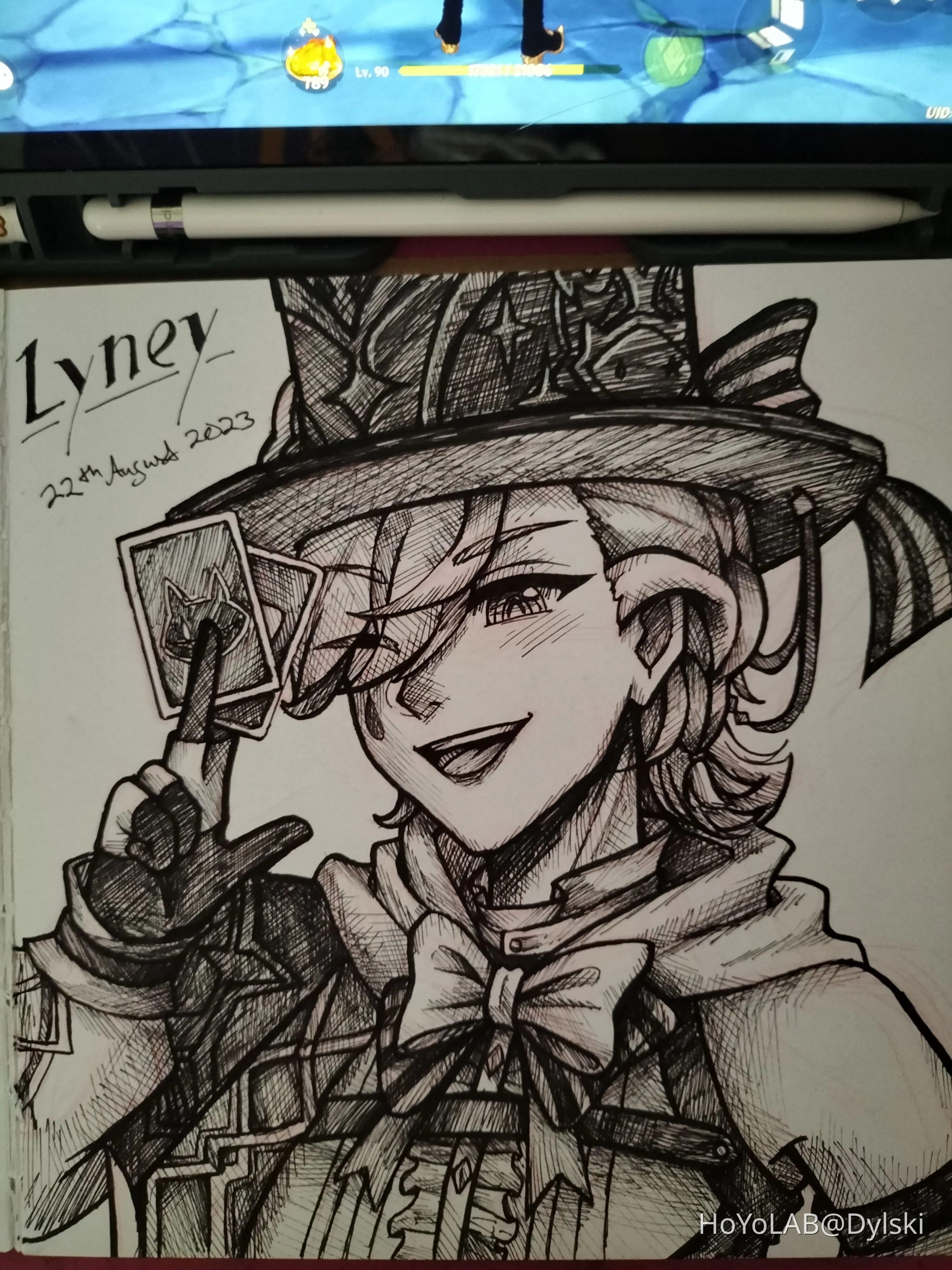 traditional Lyney fanart?!? Genshin Impact | HoYoLAB