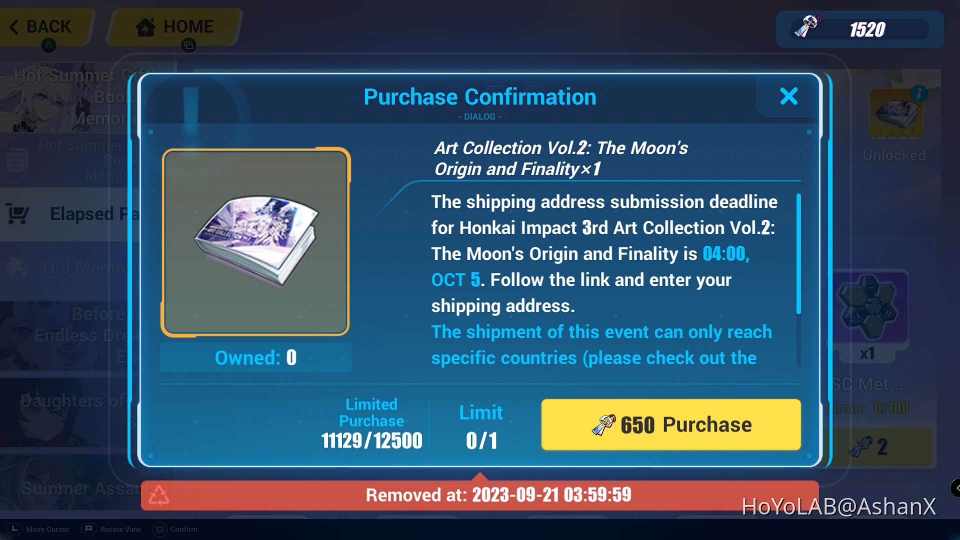 Hi3 Artbook Volume 2 in America Server Honkai Impact 3rd | HoYoLAB