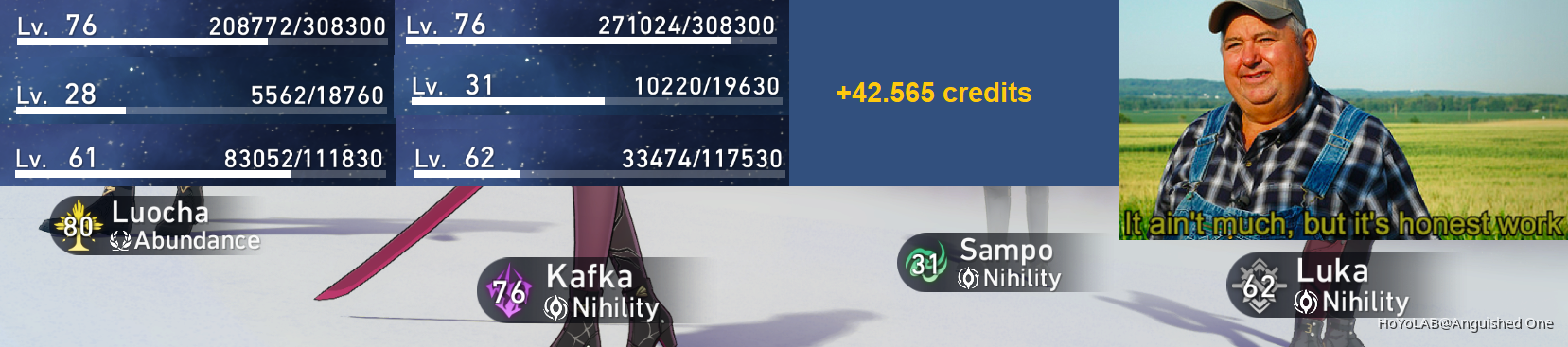 Overworld clear XP gains (1.2, EQ6) Honkai: Star Rail | HoYoLAB