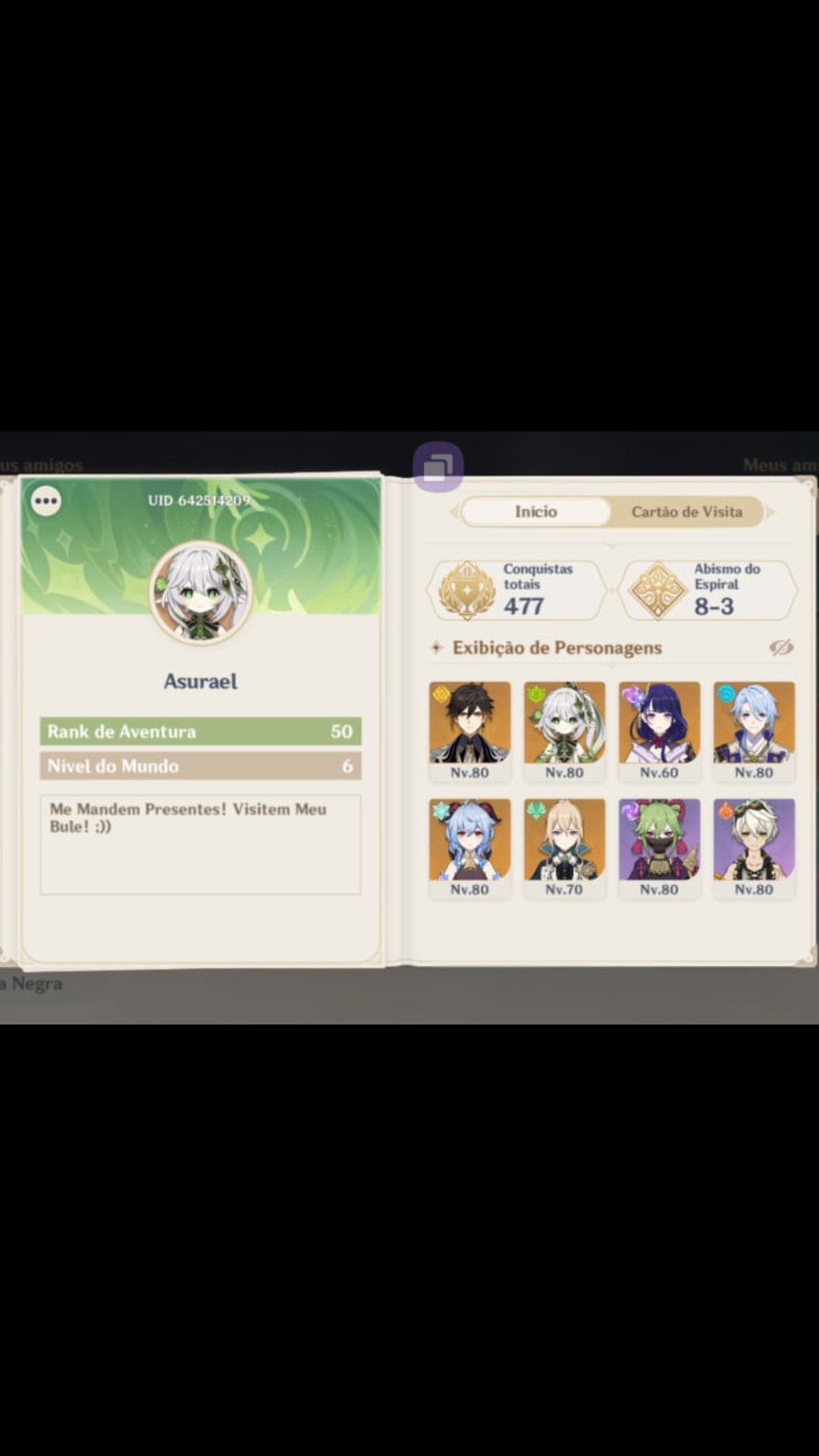 Recuperação de Conta Genshin Impact UID: 642514209 Genshin Impact | HoYoLAB