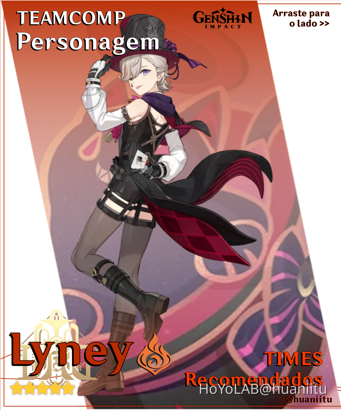 Times Recomendados do Lyney 🔥🐈 Genshin Impact | HoYoLAB