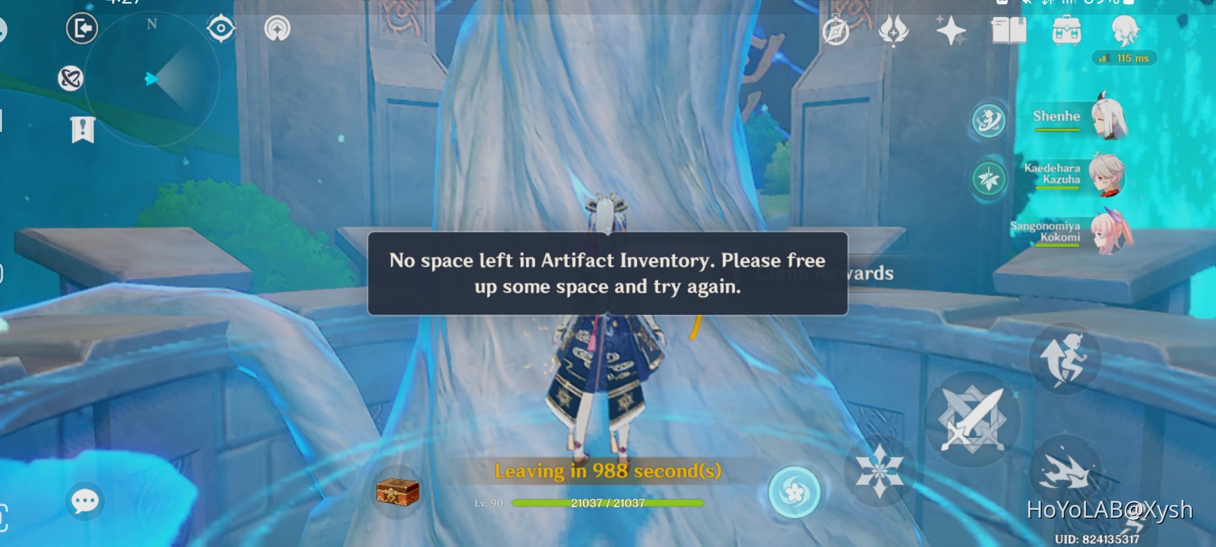 First time having no inventory space Genshin Impact | HoYoLAB