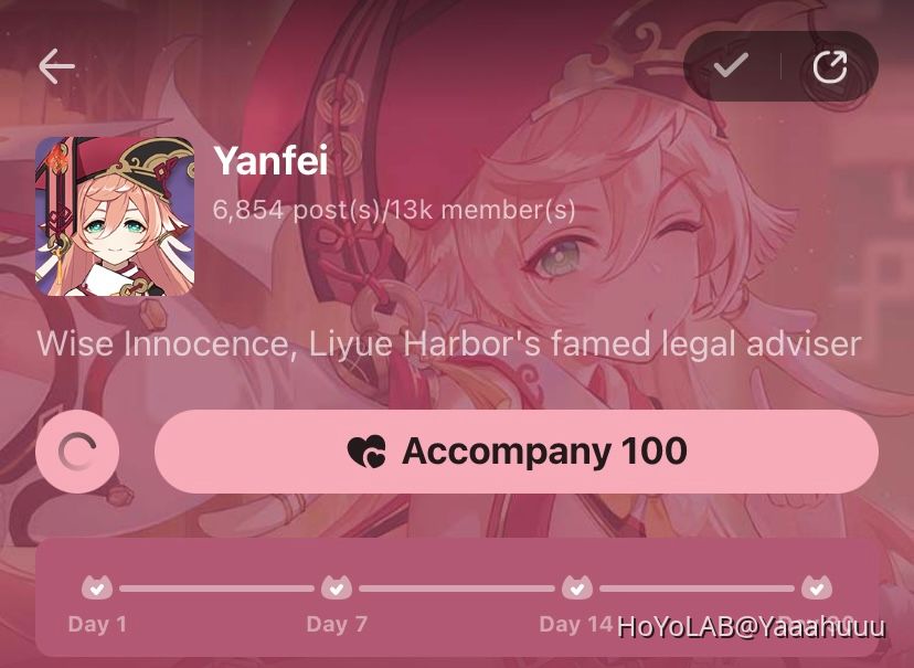 100 Days With Yanfei: liking every Yanfei post ️ Genshin Impact | HoYoLAB