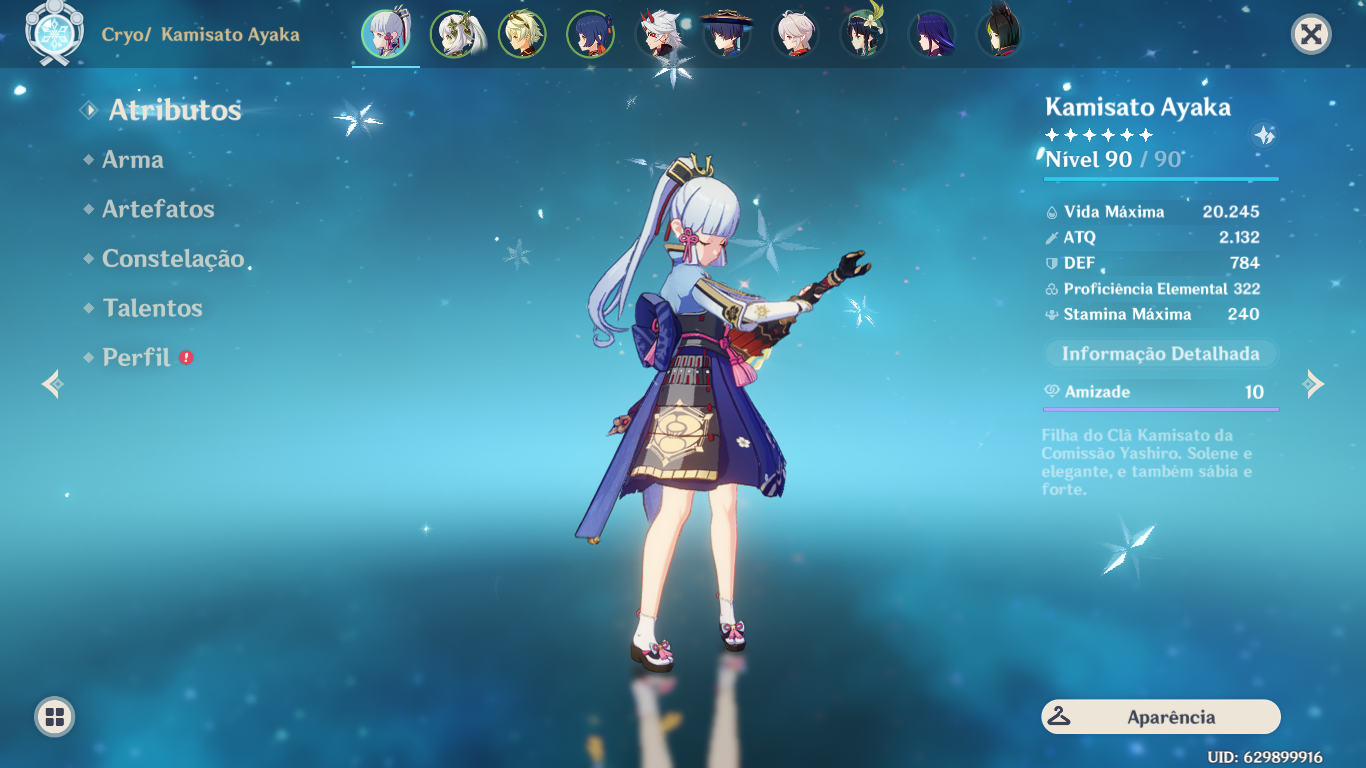 Ayaka Melt Build 100% Finalizada Conta F2P. Genshin Impact | HoYoLAB