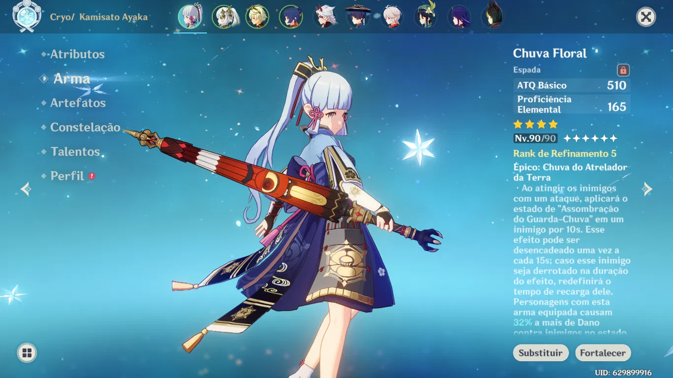 Ayaka Melt Build 100% Finalizada Conta F2P. Genshin Impact | HoYoLAB