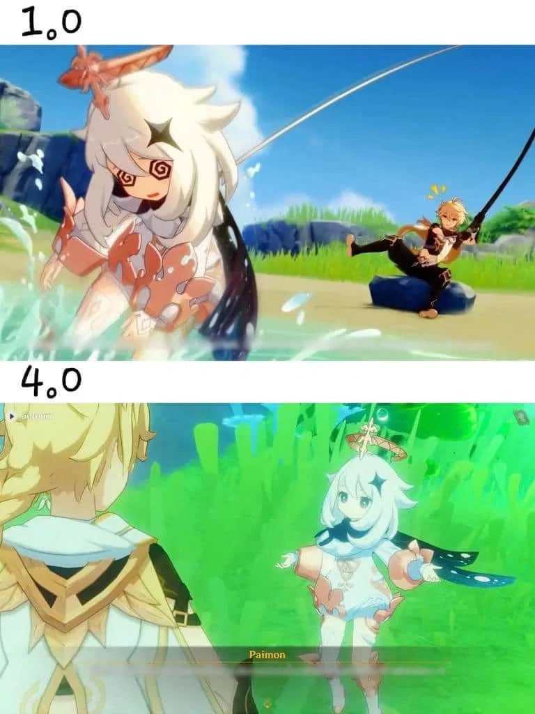 I though you couldn't swim Paimon Genshin Impact | HoYoLAB