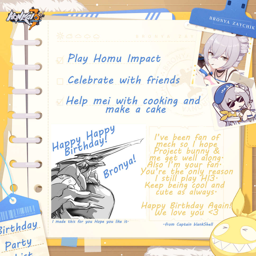 Happy Birthday Bronya! Honkai Impact 3rd | HoYoLAB