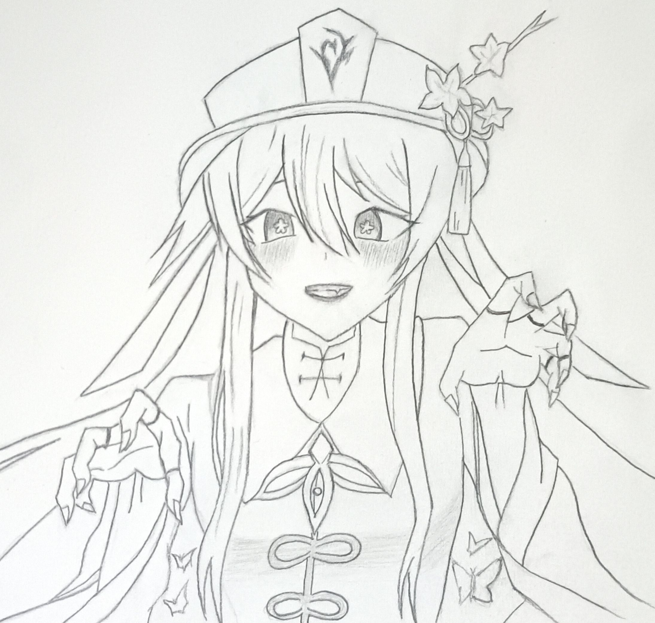 Hutao sketch 👻🥰 Genshin Impact | HoYoLAB