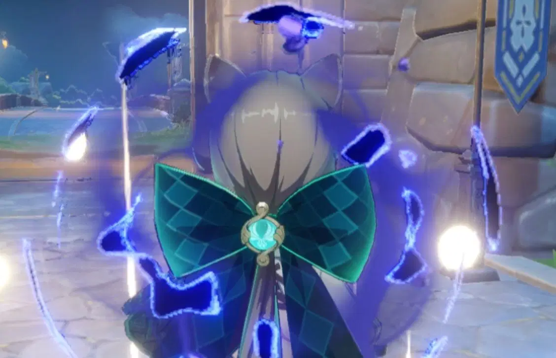 why does Lynette's vision glows dark color? Genshin Impact | HoYoLAB