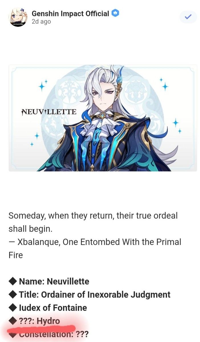 Neuvillette is the Hydro Dragon (Contains spoilers!!!!!) Genshin Impact ...