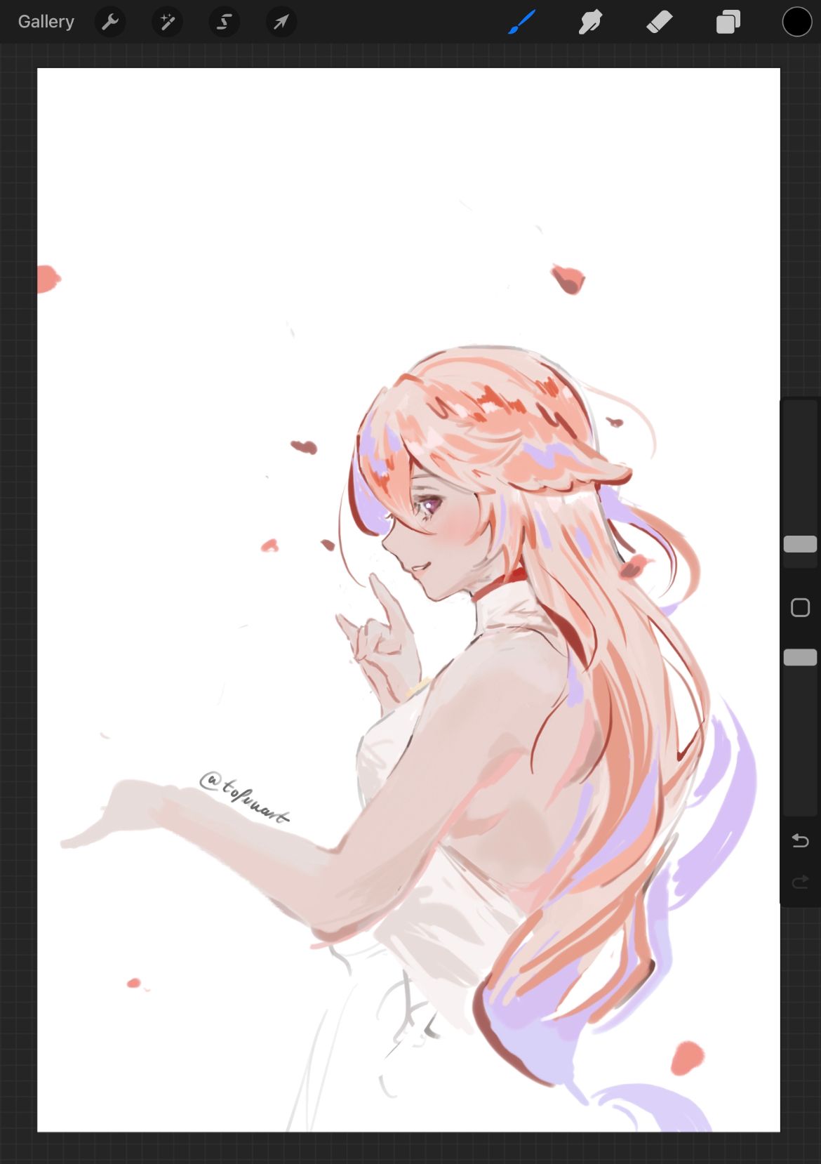 Yay, I sketched Miko Genshin Impact | HoYoLAB