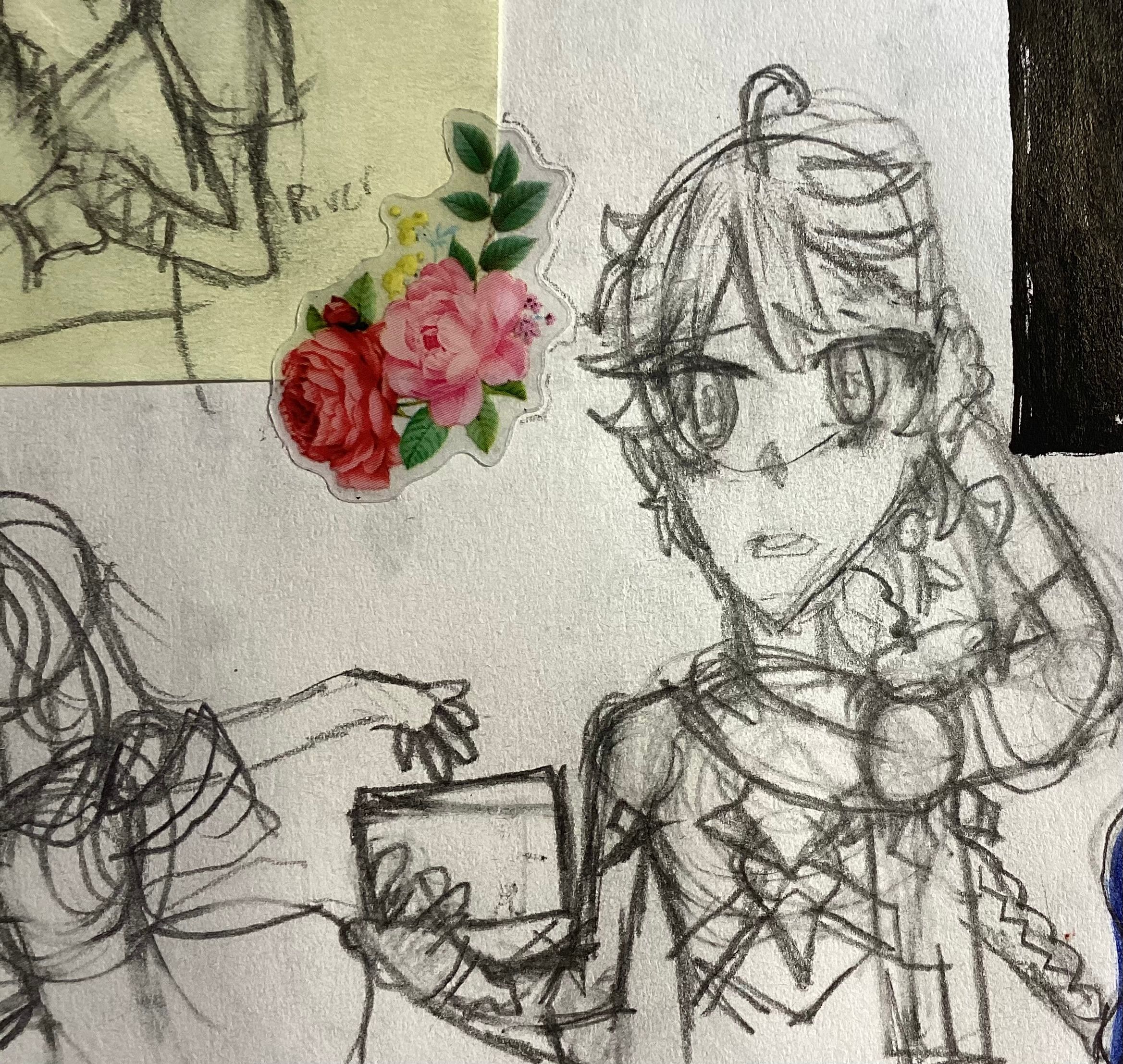 An Aether sketch I did + some stickers I made for the back of my ...