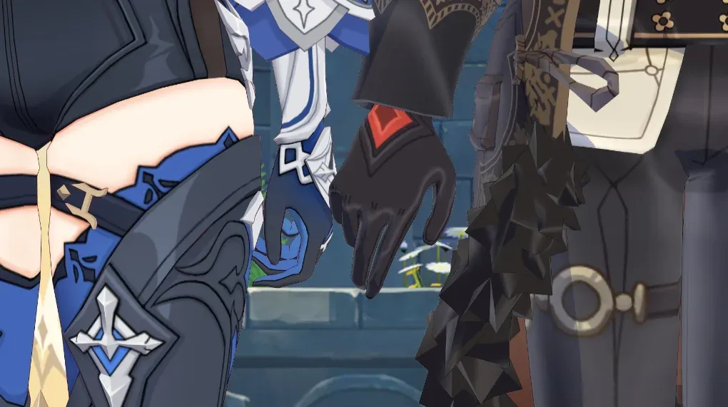 holding hands Genshin Impact | HoYoLAB