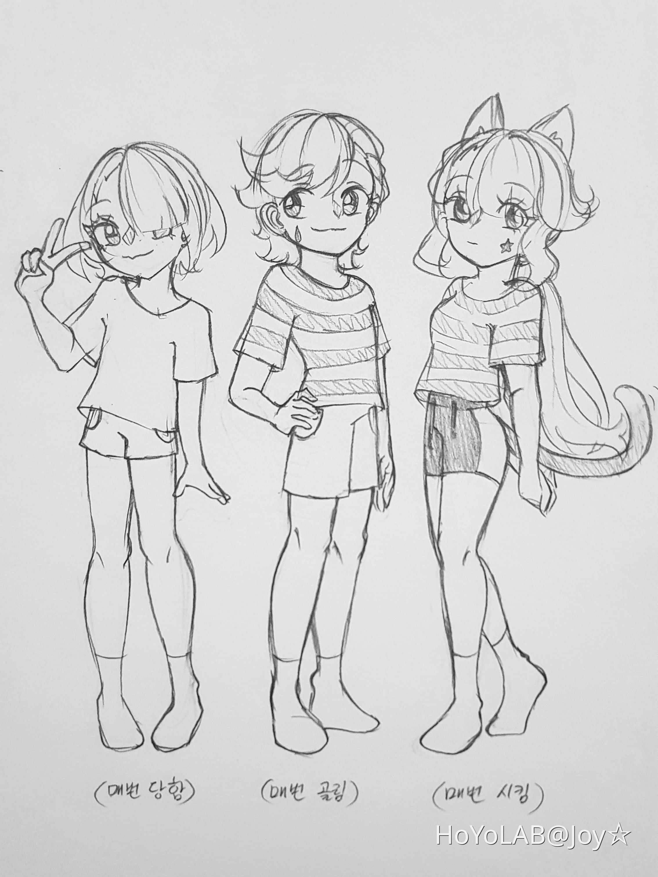 삼남매 낙서 three siblings Doodle Genshin Impact | HoYoLAB