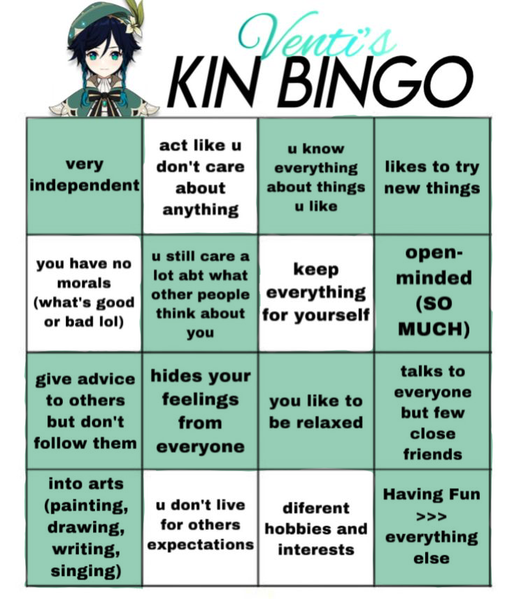venti kin bingo ig Genshin Impact | HoYoLAB