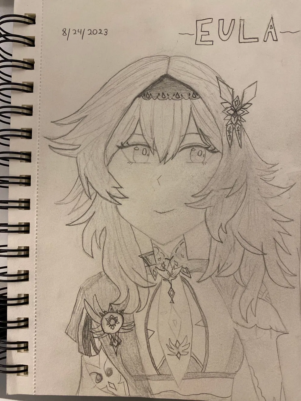 Eula drawing!! Made by me Genshin Impact | HoYoLAB