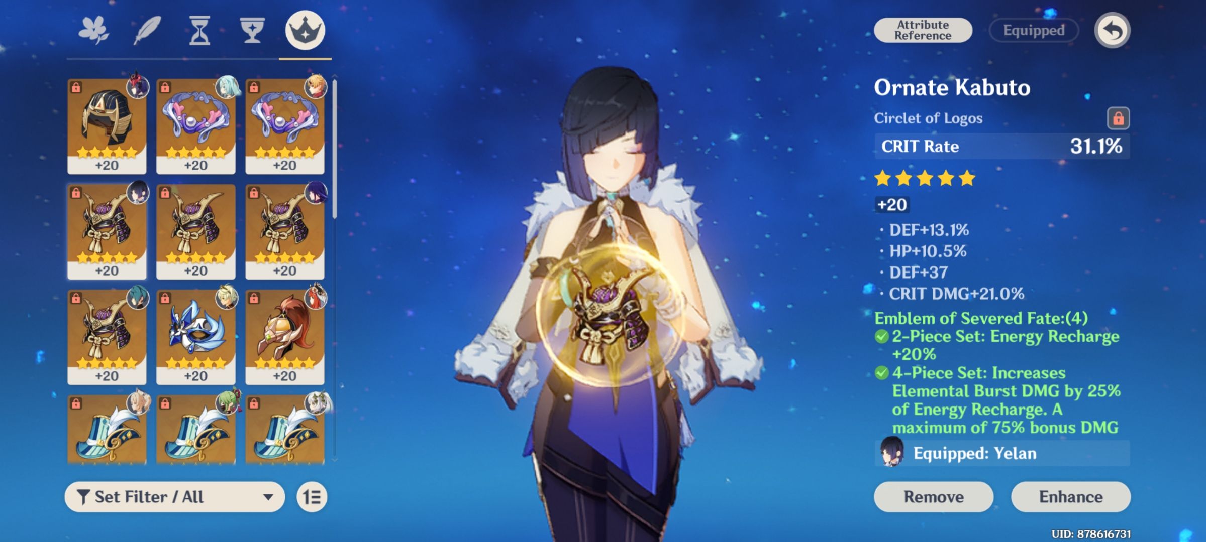 Finally got some decent Crit circlet after months of farming☠️ Genshin ...
