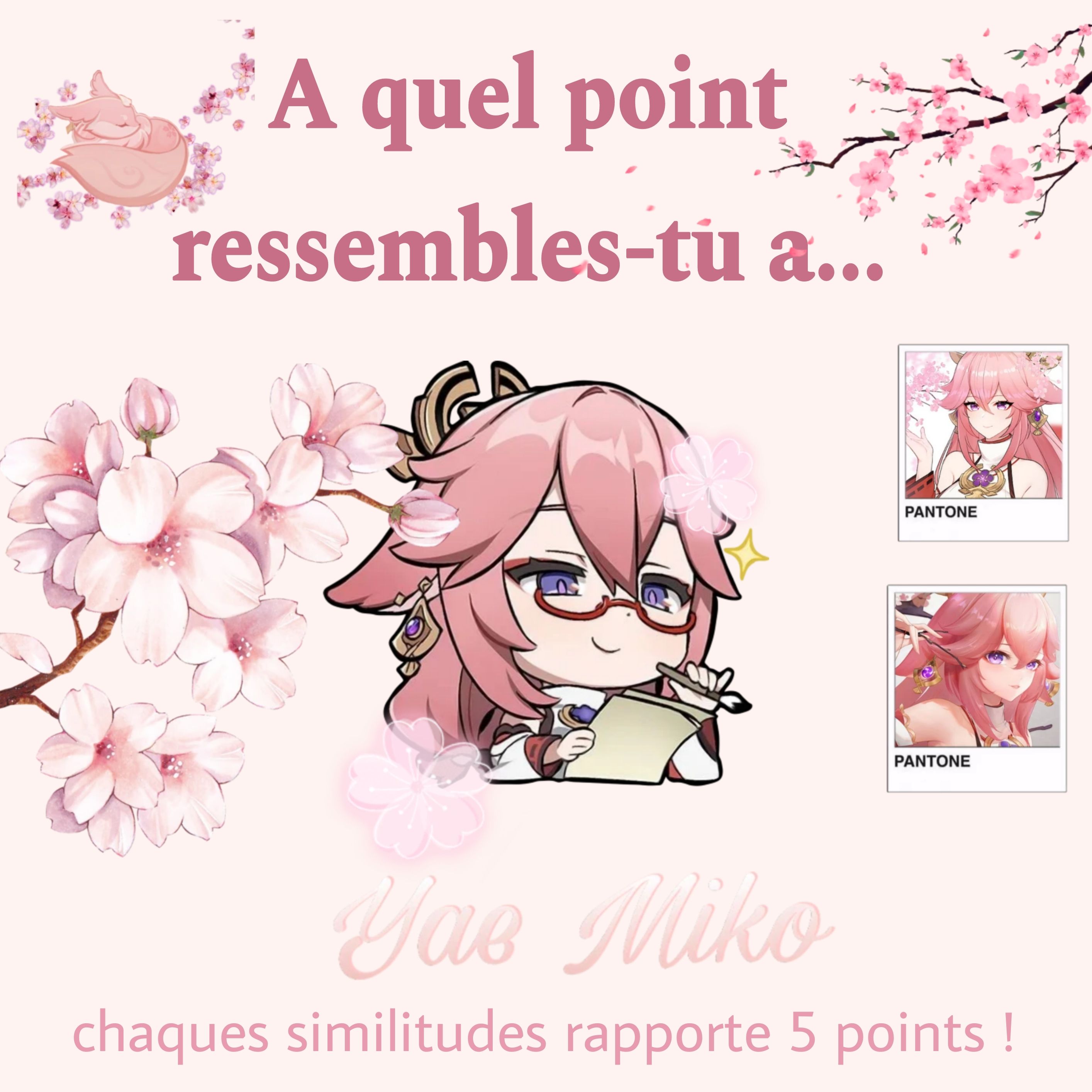 À quel point ressembles-tu a Yae Miko 🌸 Genshin Impact | HoYoLAB
