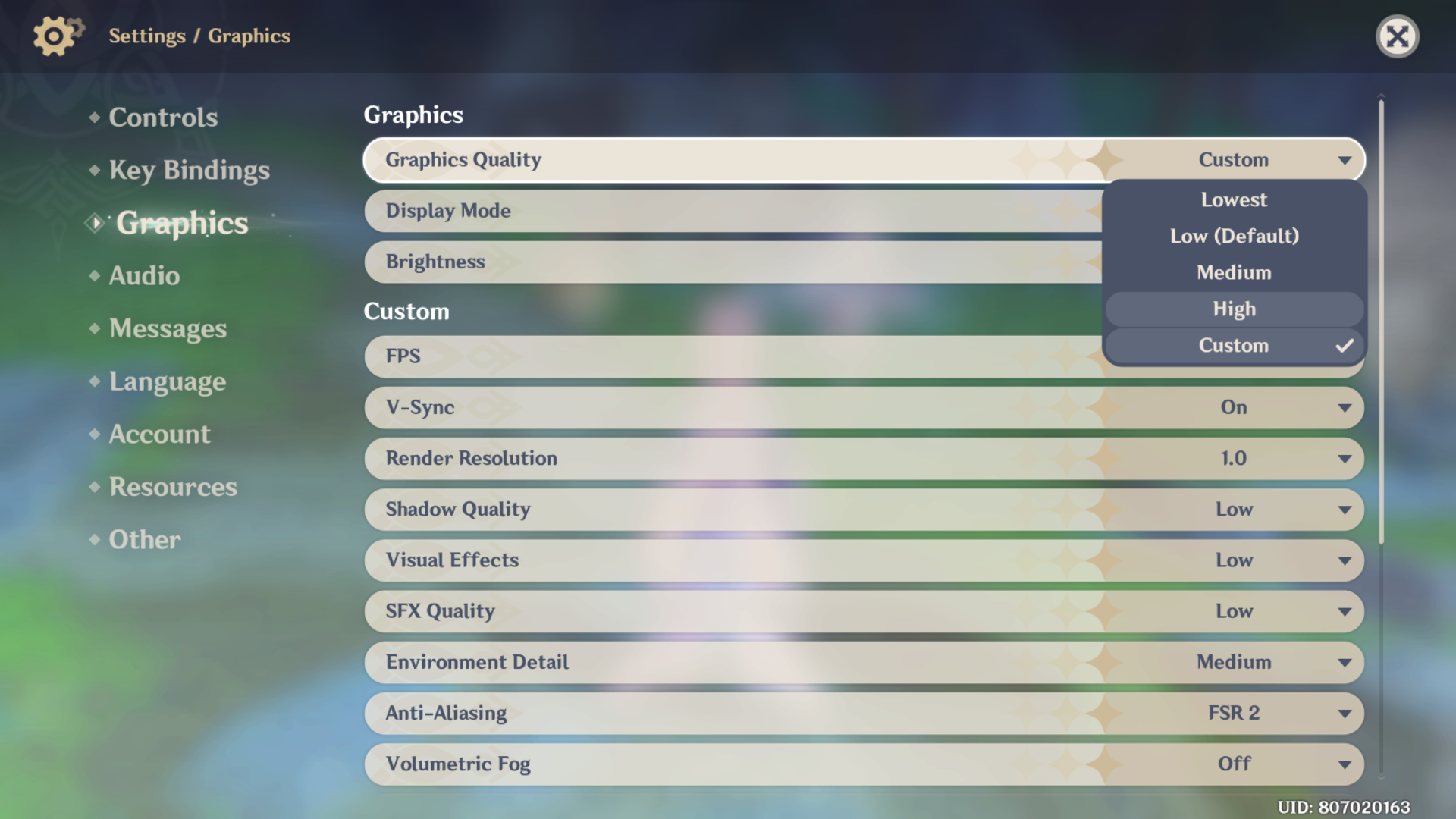Why is graphics settings different on my laptop? No highest and no ...