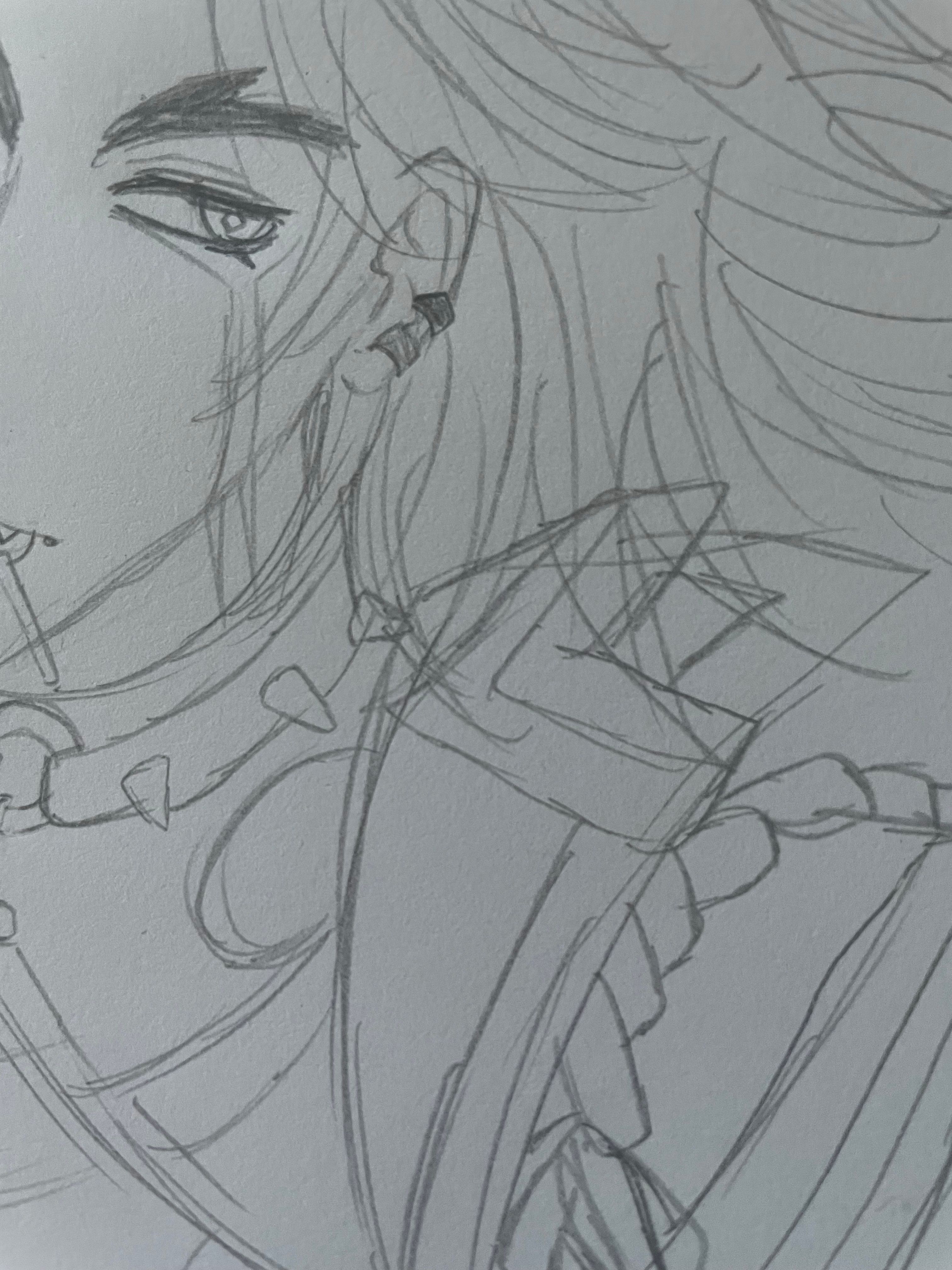 Itto Drawing WIP Genshin Impact | HoYoLAB