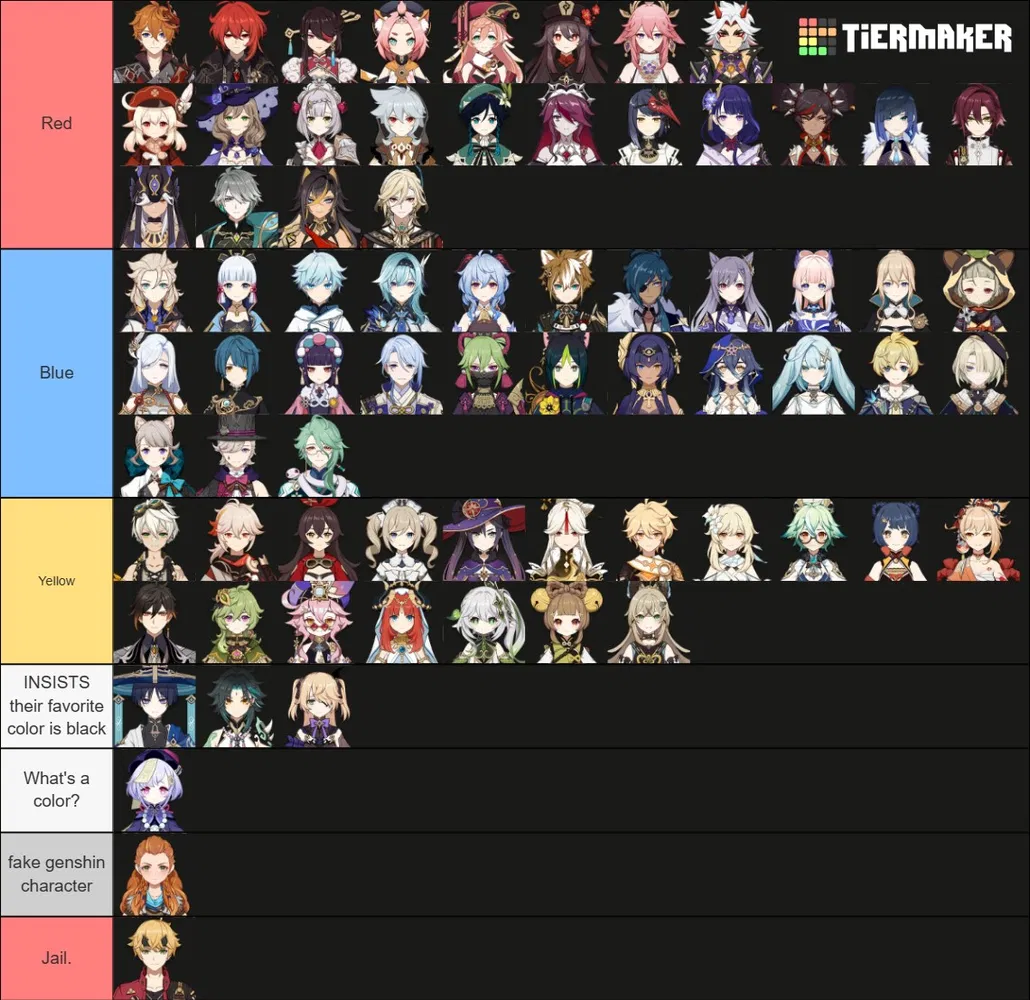 Genshin charas preferred color Genshin Impact | HoYoLAB