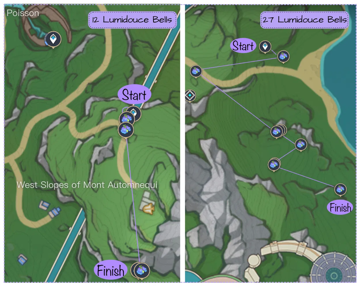 {Lumidouce Bells Farming} ~ All 75: Farming Routes ~ Teapot Harvesting ...