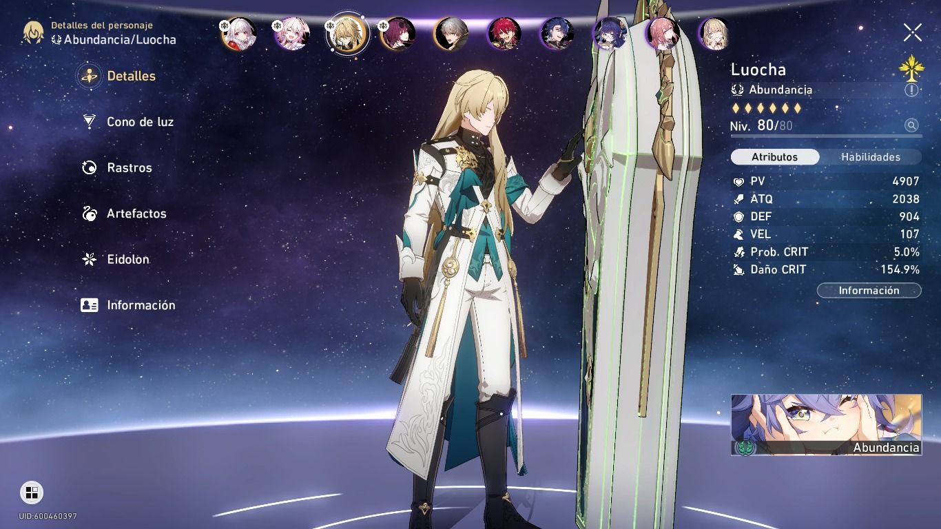 Luocha Full Rastros Honkai: Star Rail | HoYoLAB