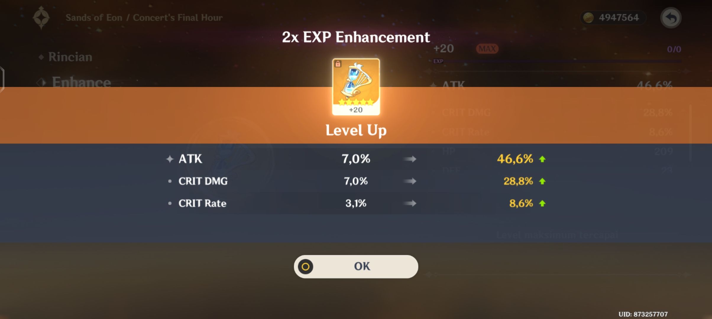 akhirnya dpt juga yg naik full crit Genshin Impact | HoYoLAB